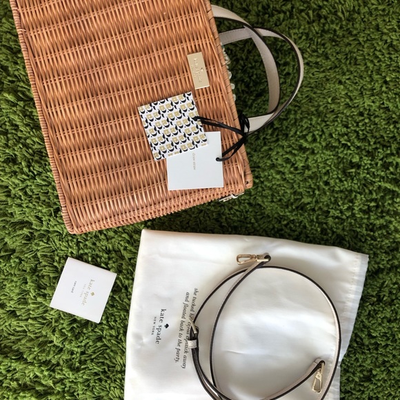 kate spade | Bags | Kate Spade New York Street Sam Straw Satchel | Poshmark